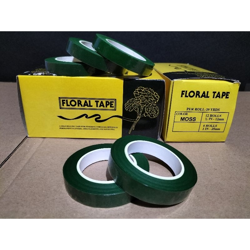 Jual Floral Tape 20 yard Per Roll / Solatip Hijau Per Roll 20 yard ...