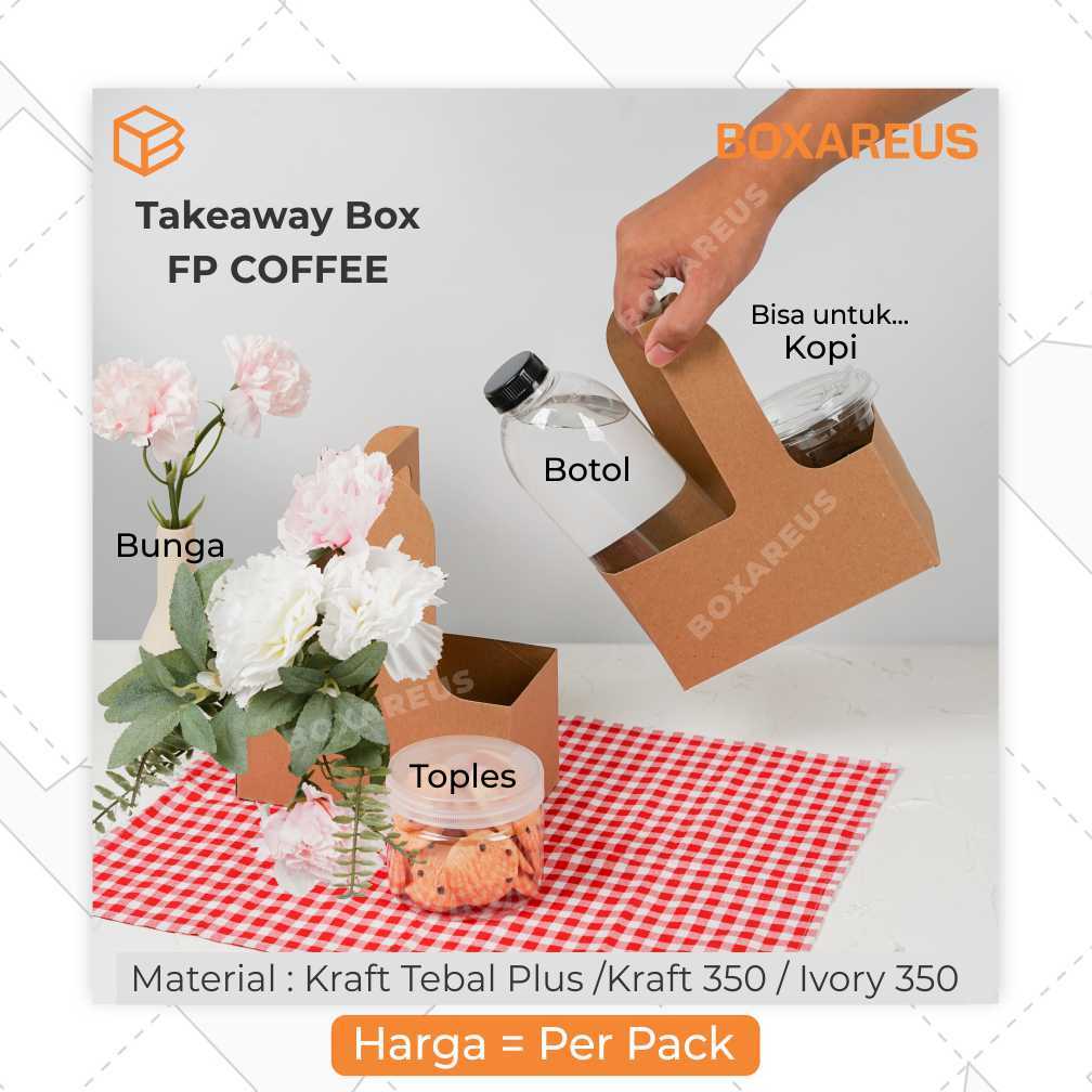 Jual Cup Holder Kopi Box Takeaway Botol Almond Kale Packaging Jar ...