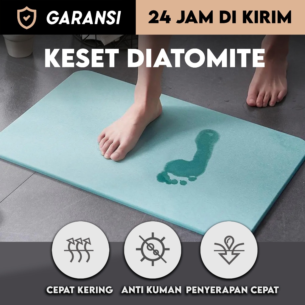 Jual Keset Diatomite Batu Serap Anti Slip Kamar Mandi Air Anti Bau Anti ...