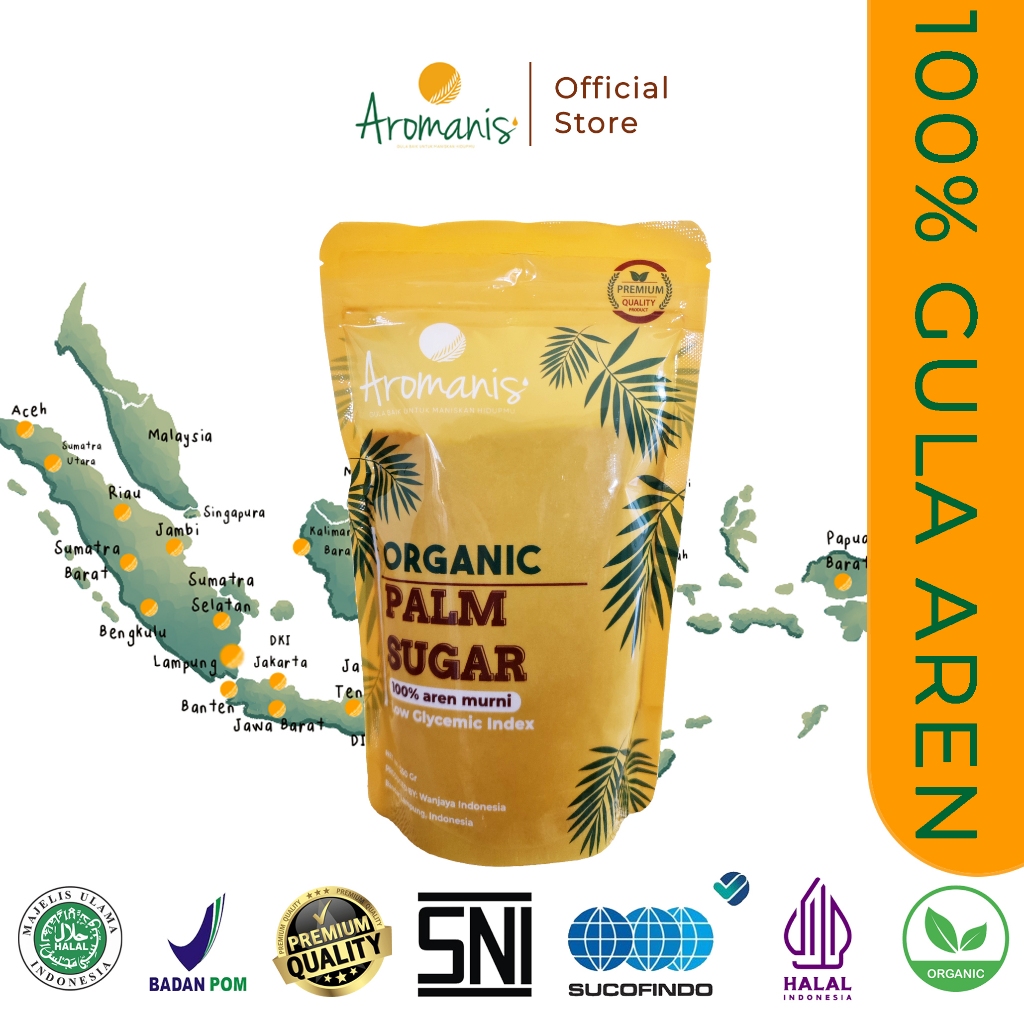 Jual Aromanis Palm Sugar 250gr - Gula Merah Semut / gula aren organik ...