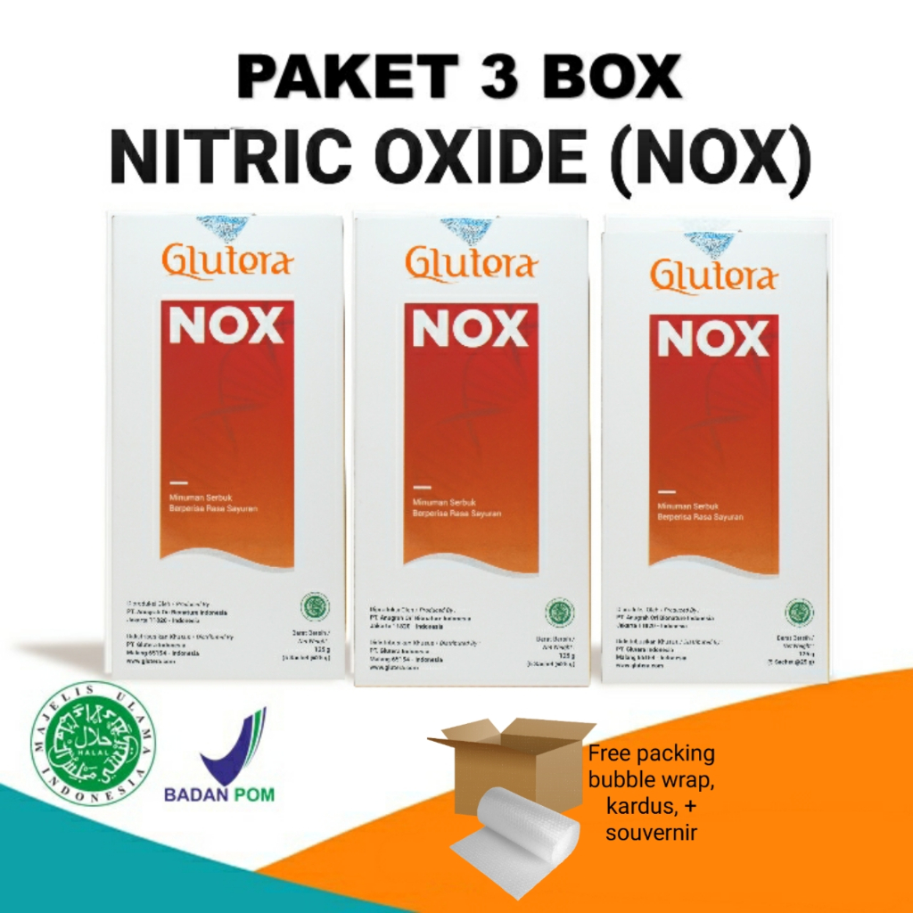 Jual Paket Glutera Nitric Oxide (NOX) - Suplemen Kesehatan - Isi 3 Box ...