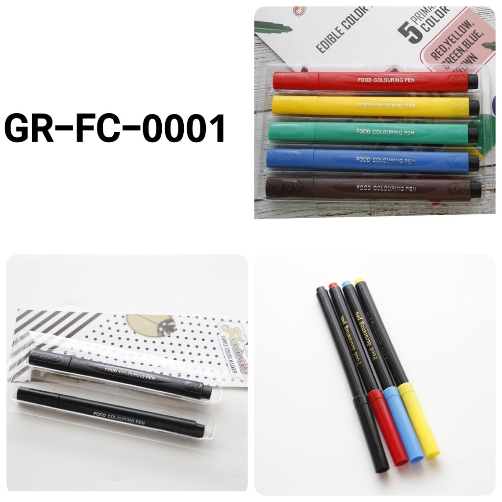 Jual FC-0001 Edible pen foodwriter edible color pen pen makanan yamama ...