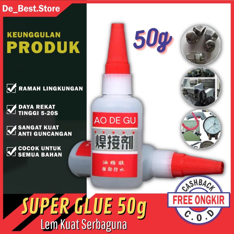 Jual Lem Super 50gr - Lem Sepatu 50g - Lem Serbaguna 50g - Lem Super ...