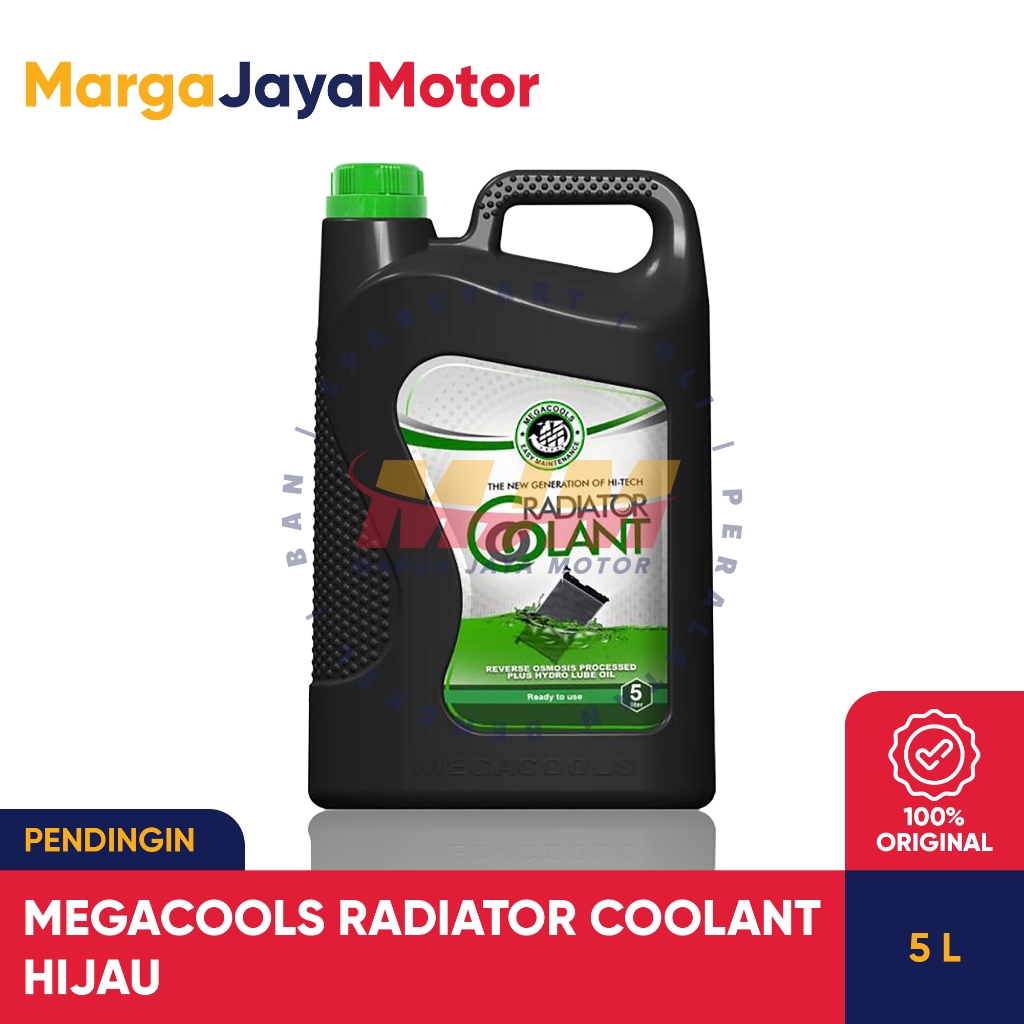 Jual Megacools Radiator Coolant Hijau Merah 5L Air Radiator Megacools ...