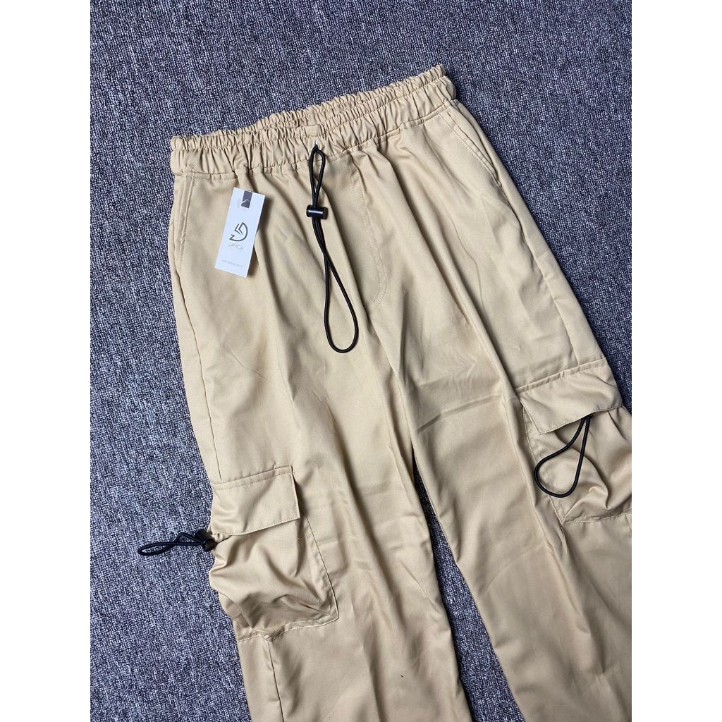 Jual ZAYIDA - Kiya Cargo Pants Wanita Highwaist Loose Korean Style Jumbo - Celana Kargo Wanita ...