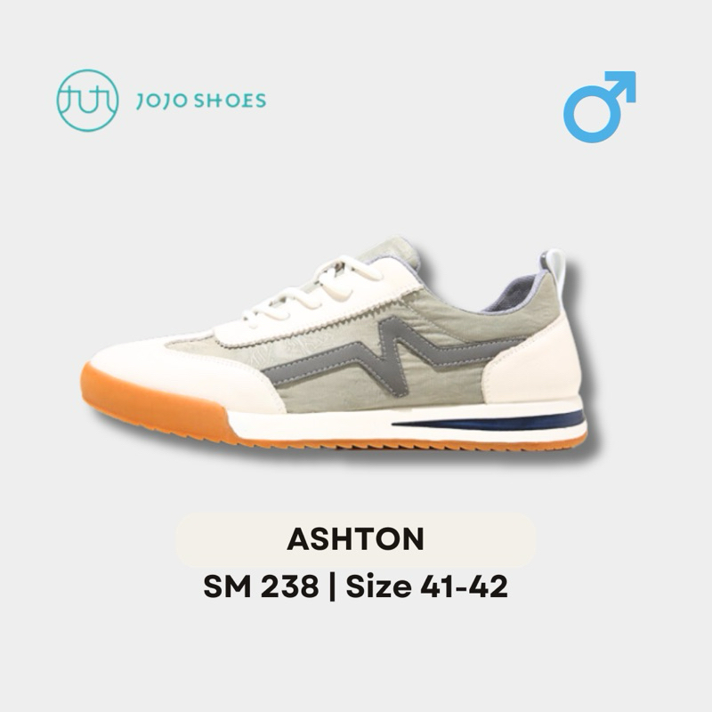 Jual Sepatu Pria Sneakers Men Sport Shoes Asthon by Jojo Rich Sole ...