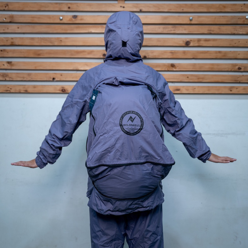 Jual Jas Hujan Premium Raincoat Wildshell Sentani Waterproof Taslan ...