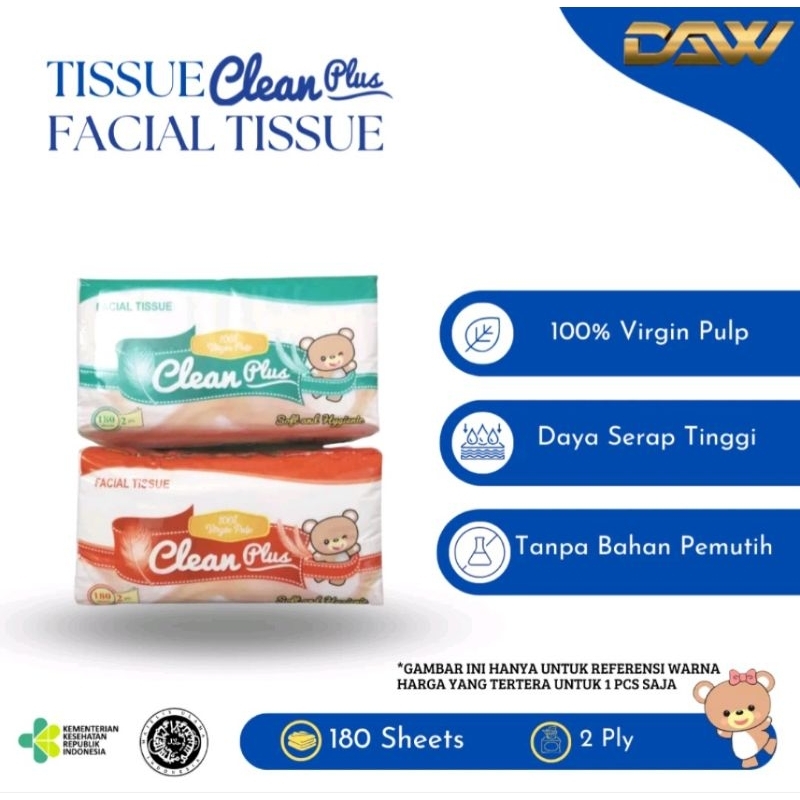 Jual TISSUE CLEAN PLUS | Shopee Indonesia