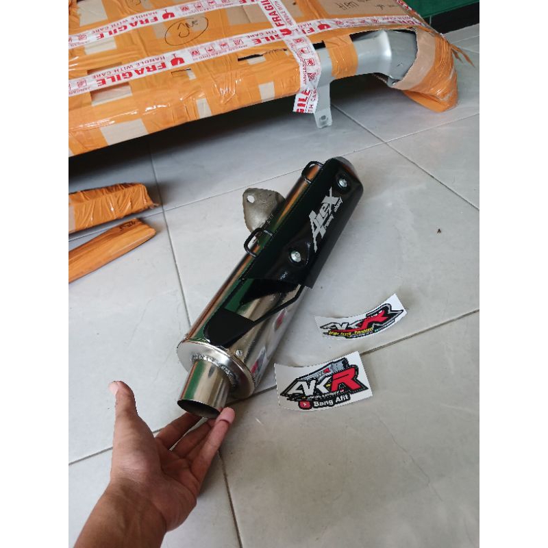 Jual slincer knalpot scorpio chrom inlet 50 2 inc | Shopee Indonesia