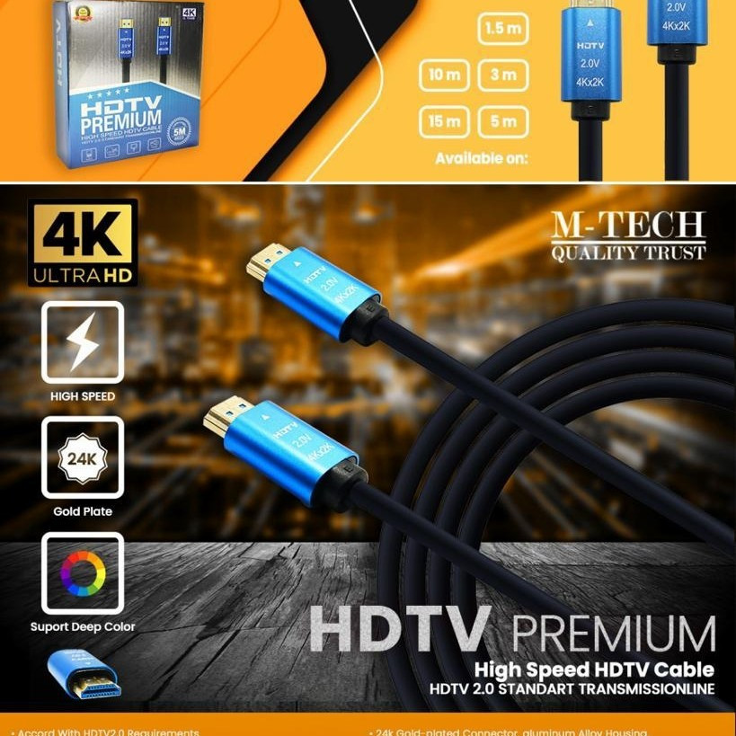Jual KABEL HDMI 10 METER VER 2.0 ULTRA HD 4K HIGH QUALITY 10M | Shopee Indonesia