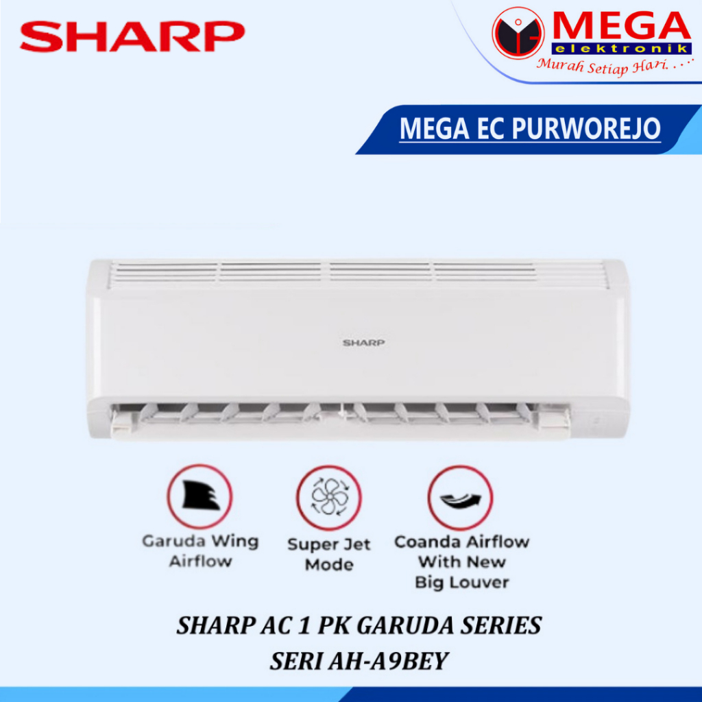 Jual AC SHARP 1 PK AH-A9BEY GARUDA SERIES AIR CONDITIONER PENDINGIN RUANGAN | Shopee Indonesia