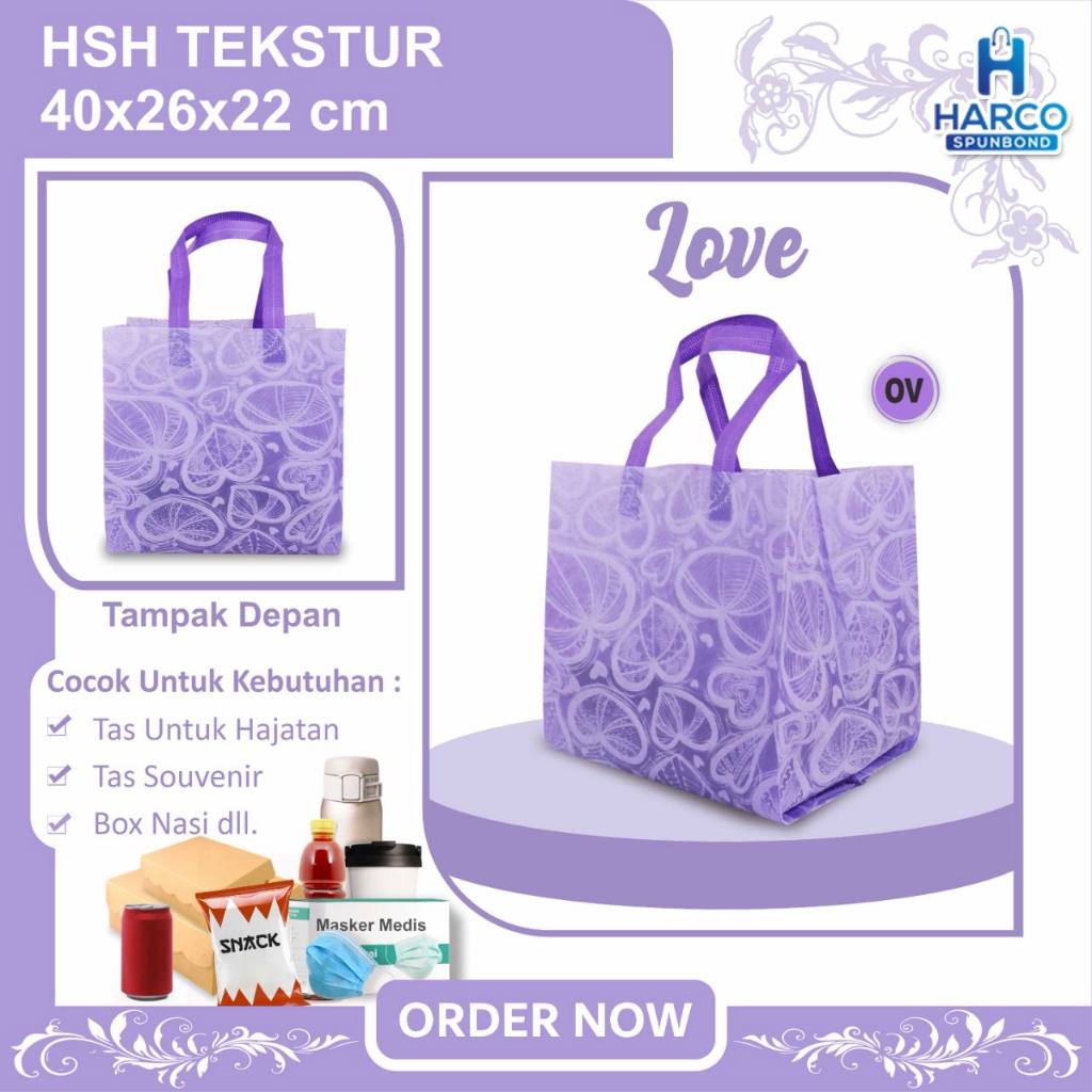 Jual Tas Kotak Nasi | Tas Berkat | Tas Hajatan Box Nasi 22x22 | Tas Besek Spunbond | Tas ...