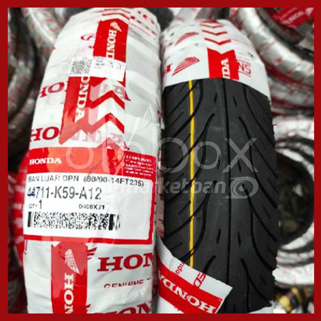 Jual Ban Tubles Matic Asli AHM Honda Federal K59 Ukuran 80/90 Ring 14 ...