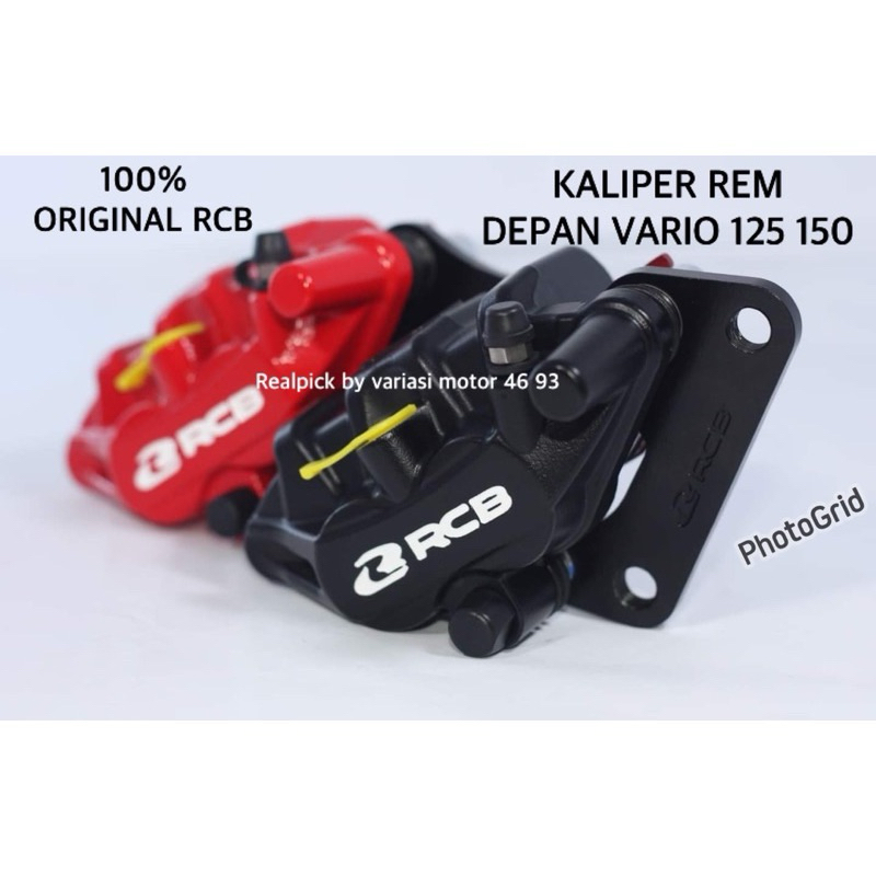 Jual KALIPER REM DEPAN RCB VARIO 150 / VARIO 125 / BEAT / SCOOPY ORIGINAL RCB E SERIES 2 PISTON ...