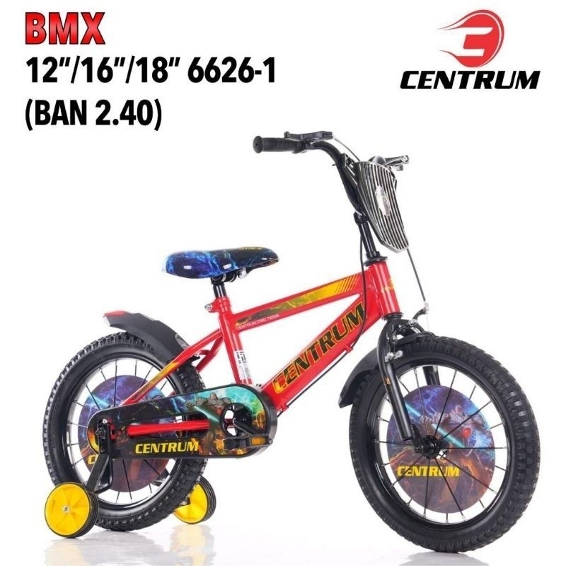 Jual Sepeda Roda 2 anak Cowok BMC Centrum UK 12 inch, UK 16 inc, UK 18 ...