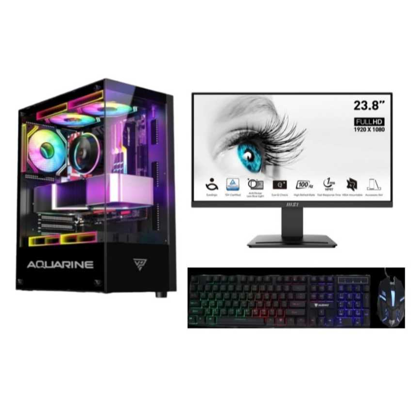 Jual PC Gaming Intel Core i3 12100F GTX 1650 4GB / DDR4 16GB / Monitor LED 24 Inch | Shopee ...