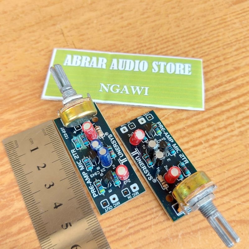 Jual PRE AMP MIC 2 TRANSISTOR + POTENSIO TUNERSYS | Shopee Indonesia