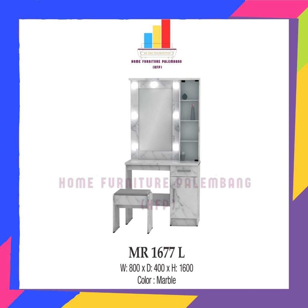 Jual Meja rias besar / dressing table / meja rias - MR MARBLE lampu ...