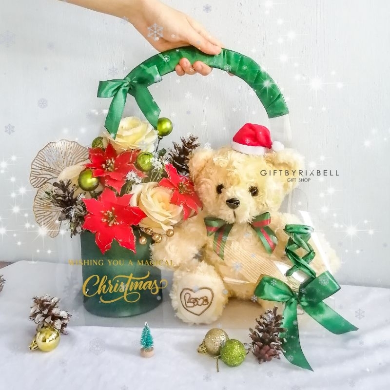 Jual RB Bloombear Hampers (hampers natal parcel natal, dekorasi buket ...