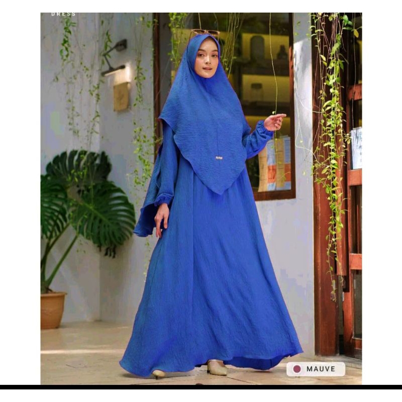Jual GAMIS SYAR I SET HIJAB GAMIS BAHAN CRINGKLE AIRFLOW PREMIUM GAMIS MUSLIMAH GAMIS TERBARU ...