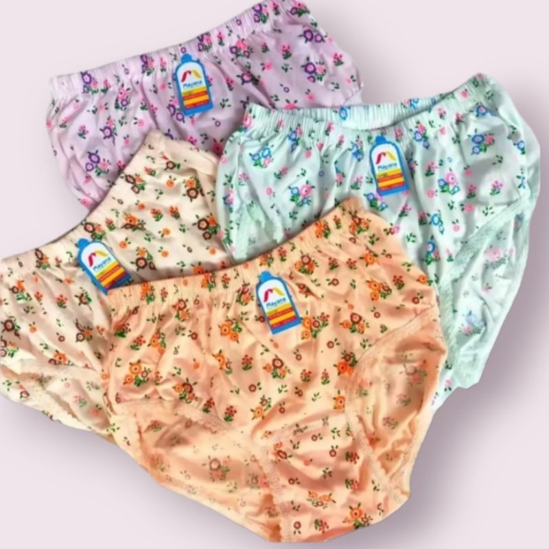Jual 6 pcs Celana dalam wanita dewasa motif bunga JUMBO terlaris cd cewek M L XL XXL 3L 4L 5L ...