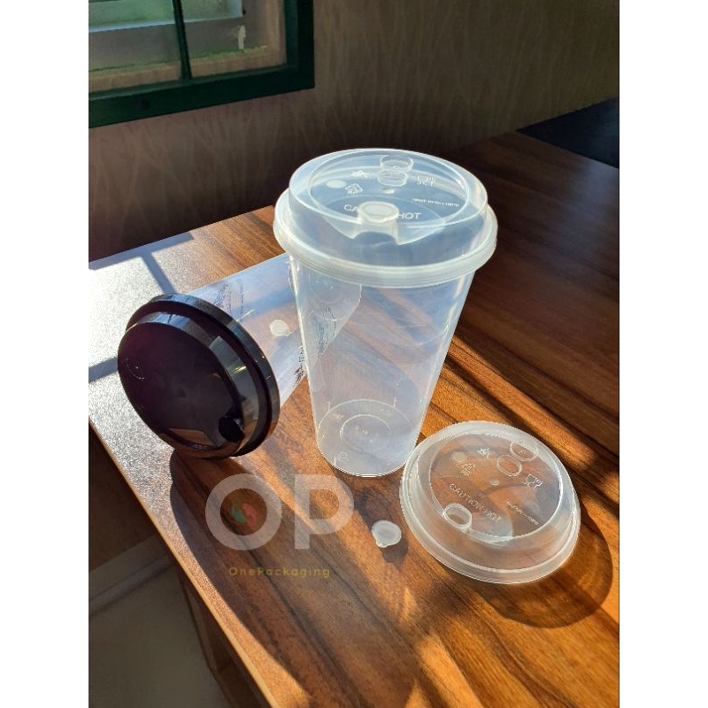 Jual Pp Cup Injection 500ml/Gelas Plastik Boba/Cheese Tea/ PP cup 16oz ...