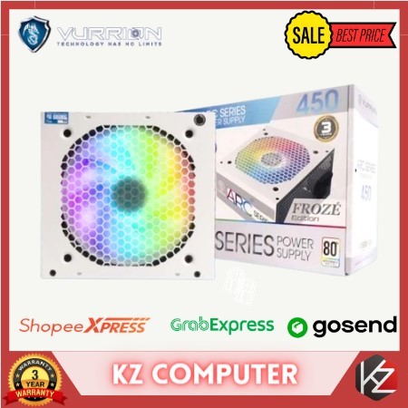Jual Vurrion ARC Series 450 Froze Edition PSU 80+ RGB 450W | Shopee Indonesia