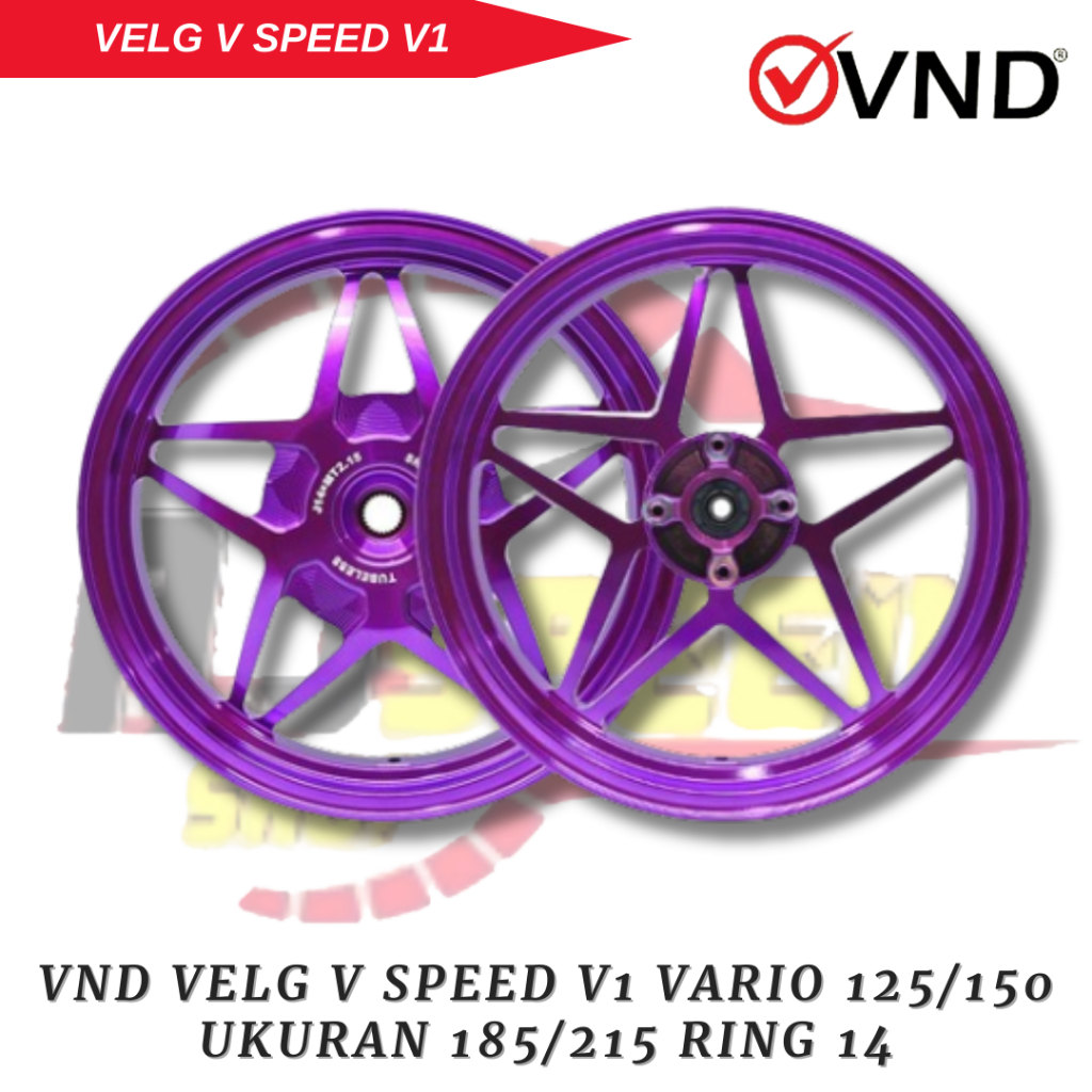 Jual VND Velg Racing V Speed V1 185x14 & 215x14 - Vario 125 / Vario 150 Original 100% | Shopee ...