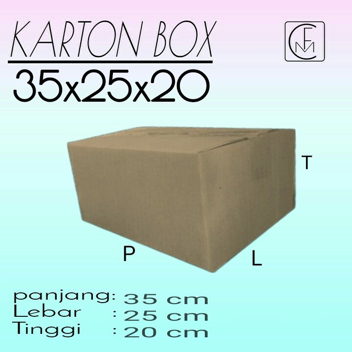 Jual Karton Box Ukuran 35x25x20 Kardus Packing/kardus polos/Kardus ...
