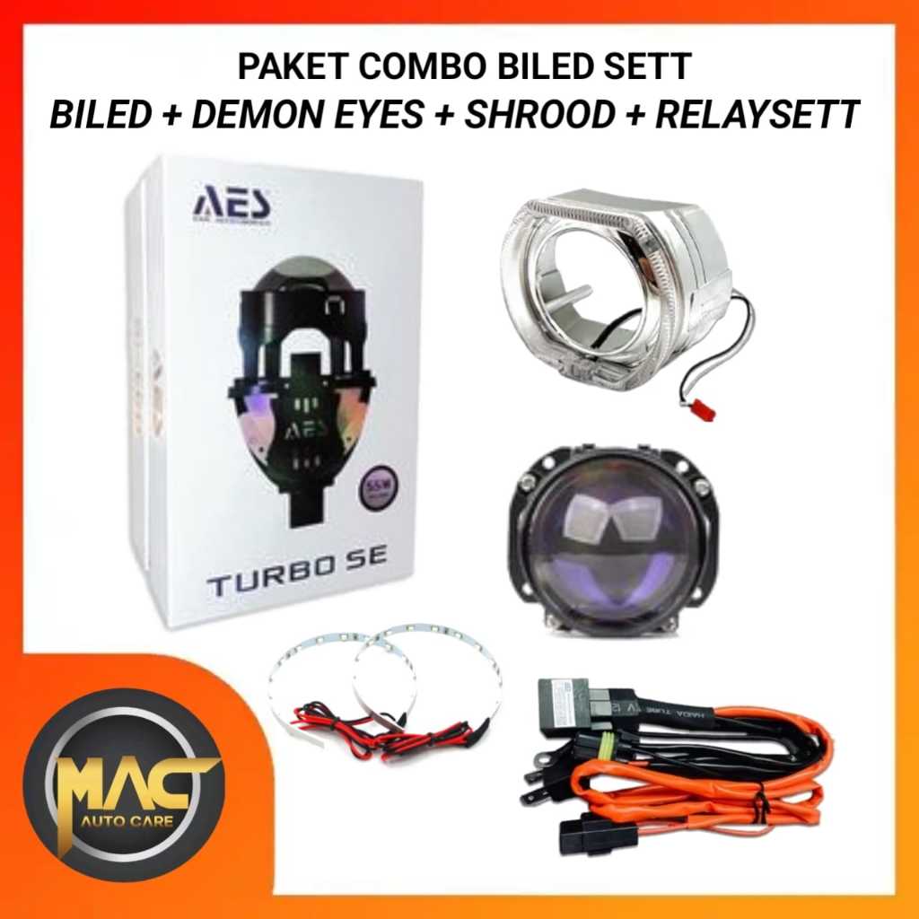 Jual PAKET PNP TINGGAL PASANG FULLSET Biled Bullaes / Aes Turbo Se Gen ...
