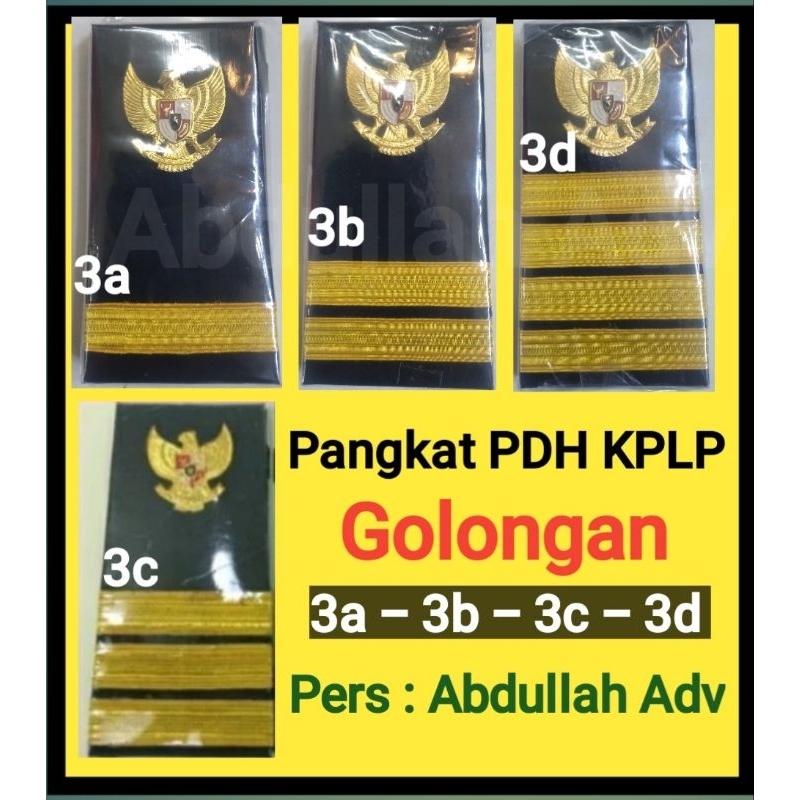 Jual Pangkat PDH KPLP golongan 3a / Pangkat PDH KPLP golongan 3b ... Jual Pangkat PDH KPLP golongan 3a / Pangkat PDH KPLP golongan 3b ...