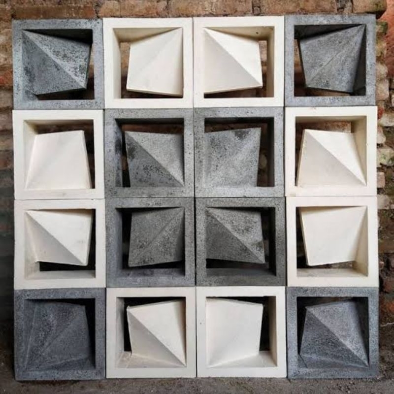 Jual roster beton minimalis dua sisi, roster minimalis, loster beton ...
