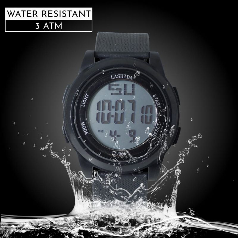 Jual Jam Tangan Pria Anti Air Lashida Digital Tali Karet | Shopee Indonesia