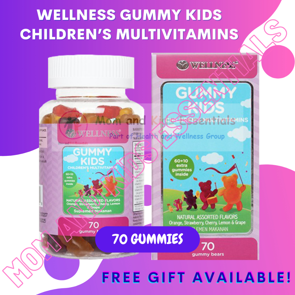 Jual WELLNESS GUMMY KIDS 70 GUMMIES MULTIVITAMIN NUTRISI VITAMIN ANAK ...