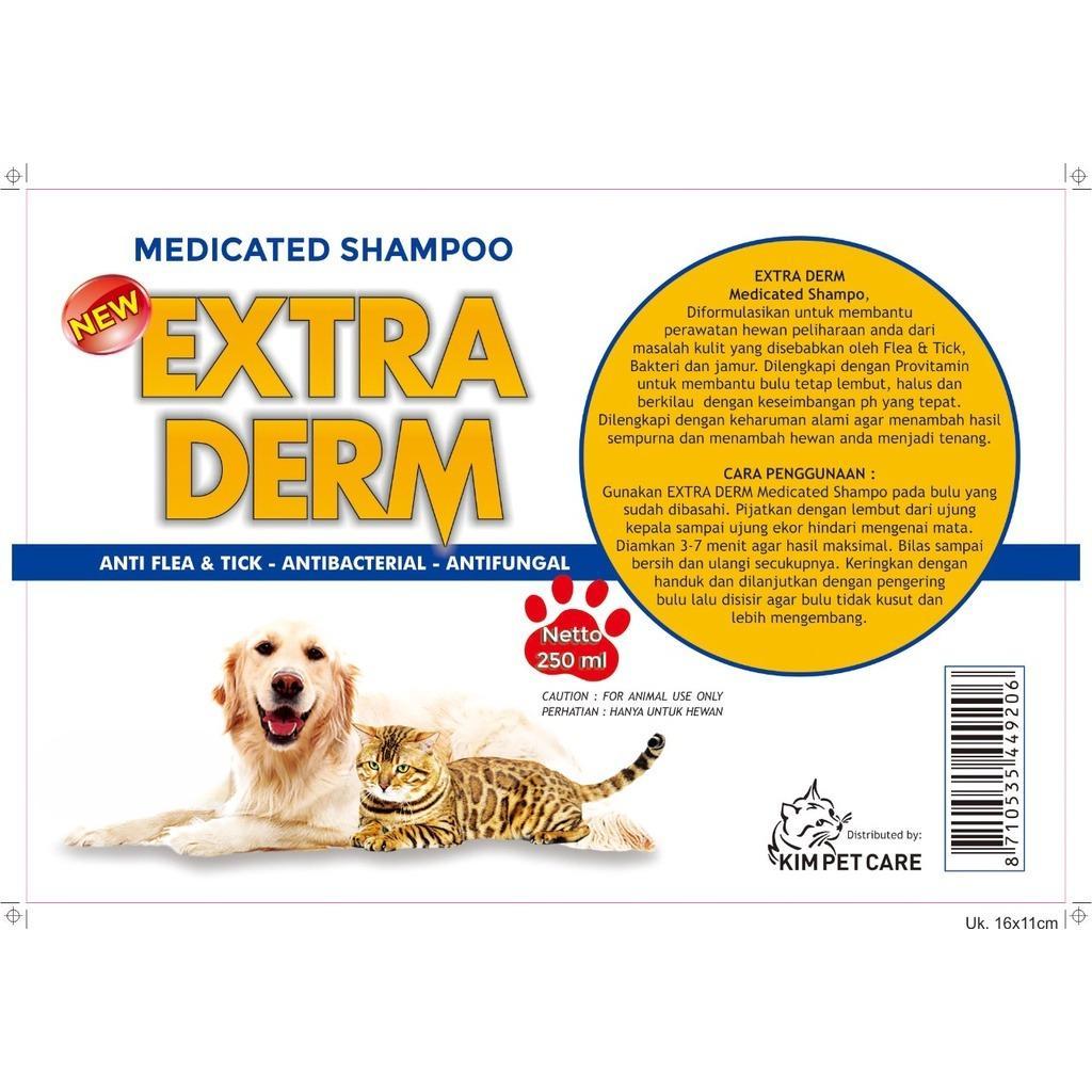 Jual MEDICATED SHAMPOO EXTRA DERM 250 ML (Pengganti Muco Derm) | Shopee ...