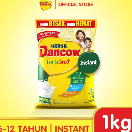 Jual Produk DANCOW Fortigro Susu Bubuk Susu Anak Instant Pouch 1kg ...