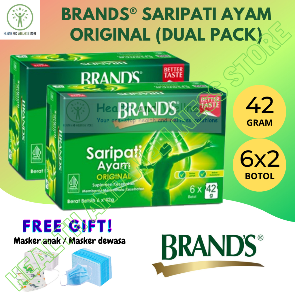 Jual BRANDS ESSENCE OF CHICKEN SARIPATI AYAM ORIGINAL 42 GRAM 12 BOTOL ...