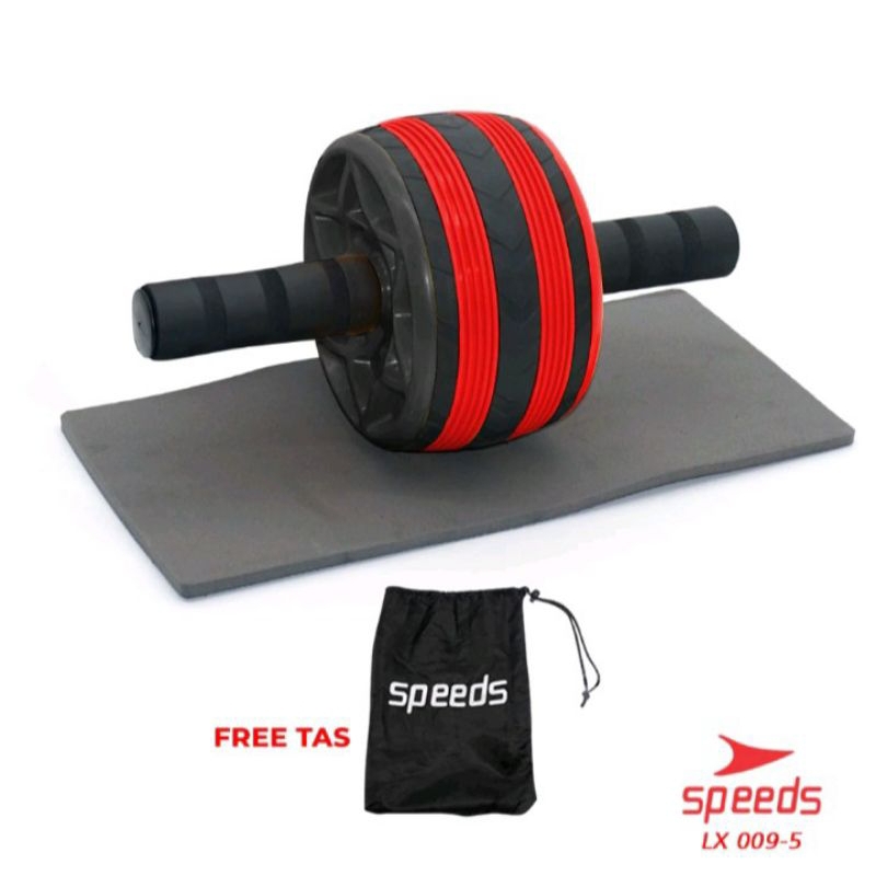 Jual AB Wheel Roda Exerciser Whell Ab Roll Gym Fitness + Matras LX 009 ...