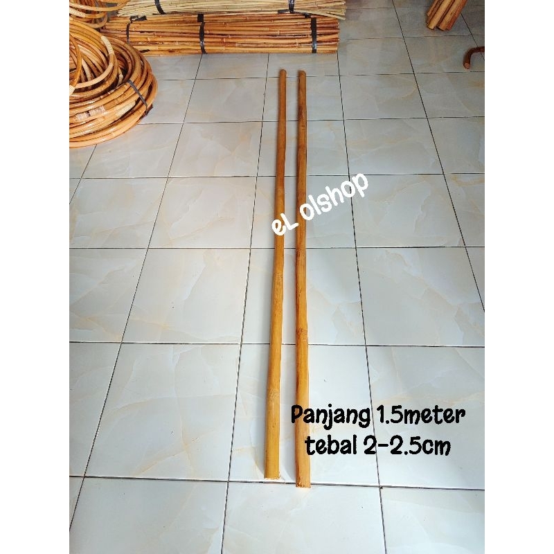 Jual Tongkat Rotan Tongkat Toya Wushu Tongkat Pencak silat 1.5 meter ...