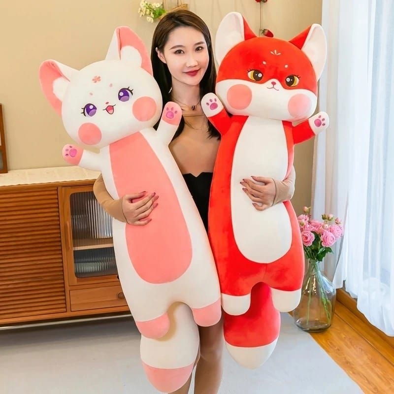Jual Guling Kucing Kawai Plush Toy Cat Kawai Plush Toy 60Cm | Shopee ...