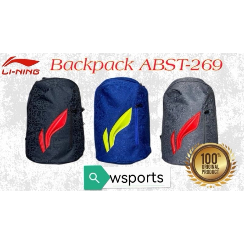 Jual Tas Ransel Backpack LiNing ABST269 ABST 269 Original | Shopee ...