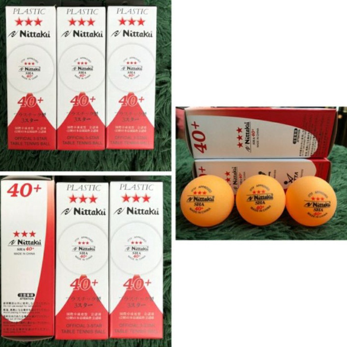 Jual Jual BALL BOLA PING PONG TENIS MEJA NITTAKU 40+ MM ISI 3 Terkini | Shopee Indonesia