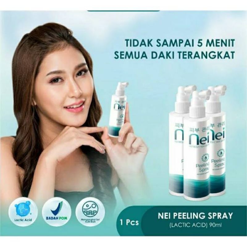 Jual Nei Peeling Spray 100% Original Penghilang Daki Membersihkan Wajah ...