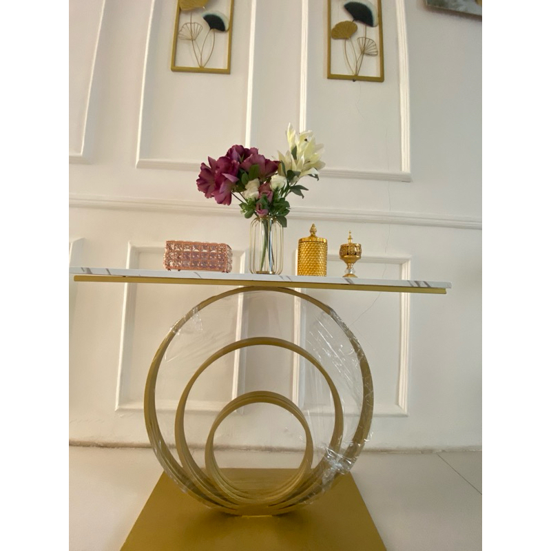 Jual Meja Console Coin | Meja konsol Minimalis estetik Modern Koin ...