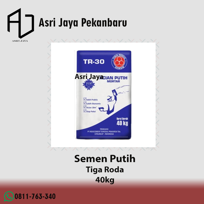 Jual Semen Acian Putih 3 roda TR 30 - 40 kg | Shopee Indonesia