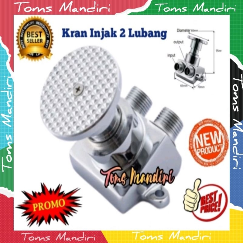 Jual Kran Wastafel Injak Kran Angsa Model Pedal Injak Model Bulat ...