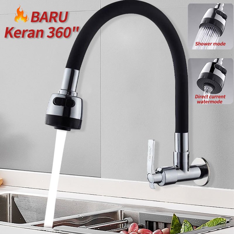 Jual Kran Wastafel Angsa Dapur Fleksibel 2 Mode Kualitas Tinggi Fleksibel Kran Wastafel Dapur 1/ ...