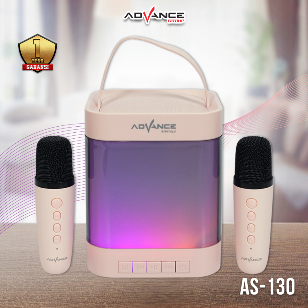 Jual Advance AS130 Speaker LED Bluetooth Mini Portable 9inch With 2 ...