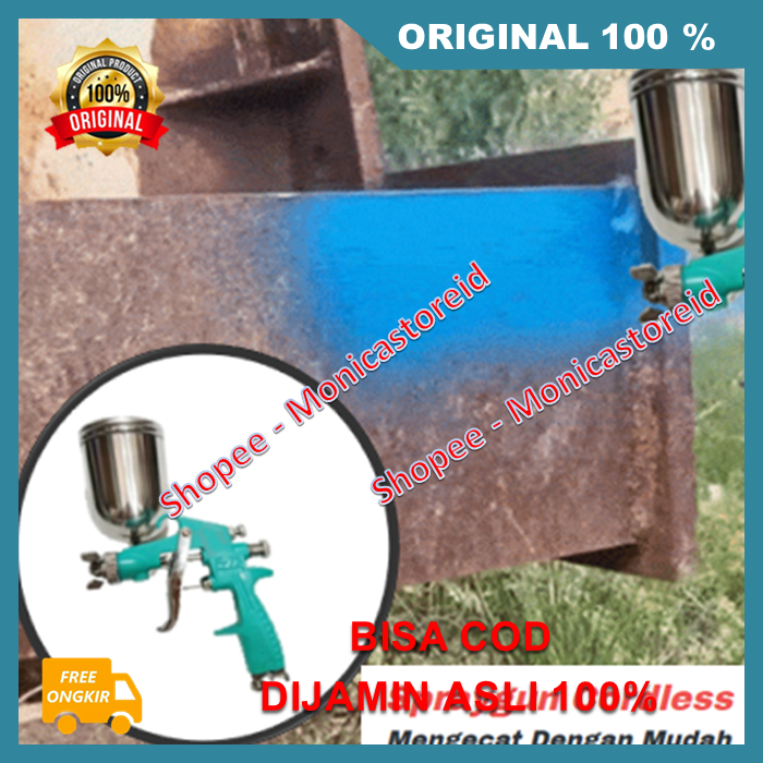Jual Spraygun Cordless Semprotan Cat Tabung Atas Mengecat Dengan Mudah ...