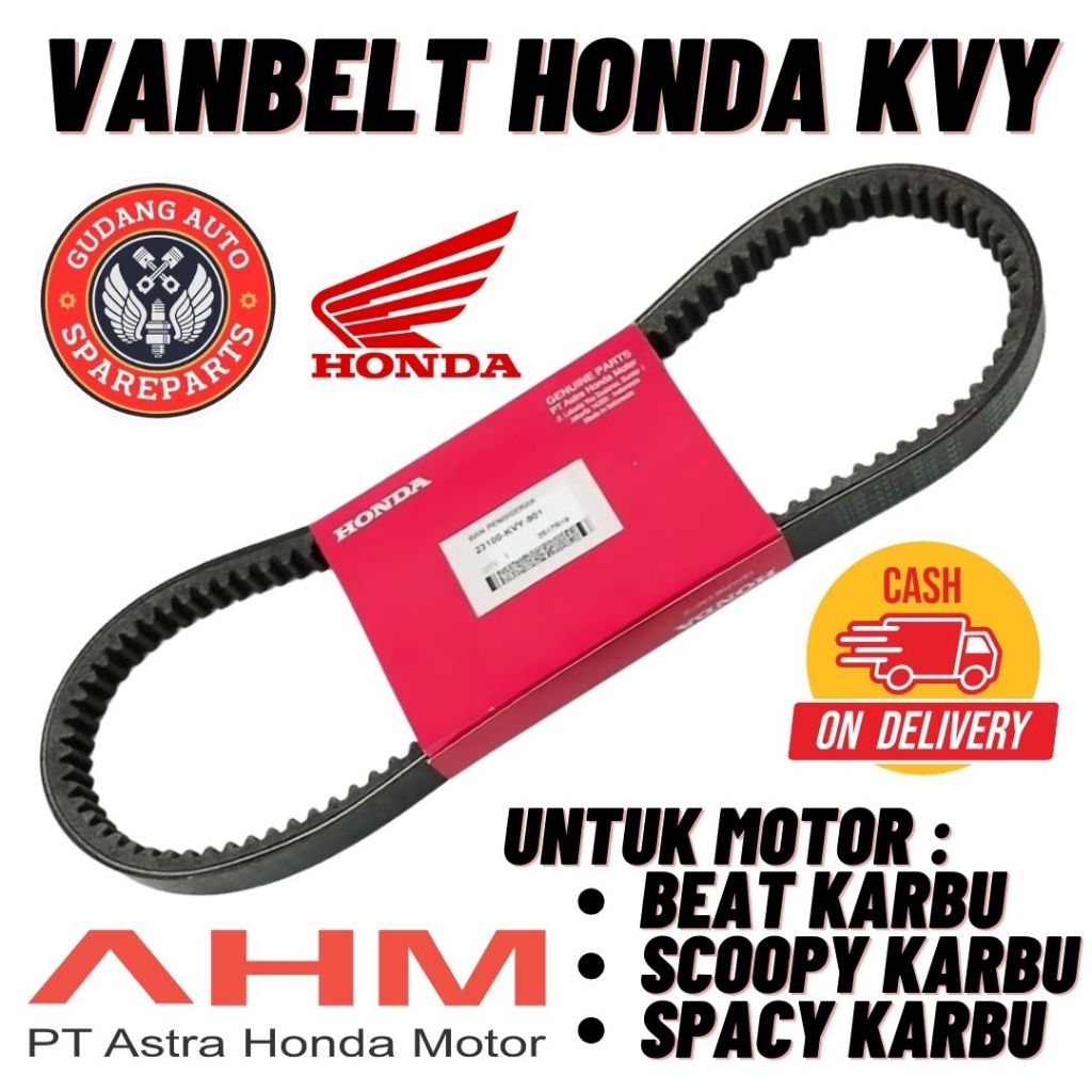 Jual ORIGINAL AHM vanbelt honda beat karbu scoopy karbu spacy karbu ...